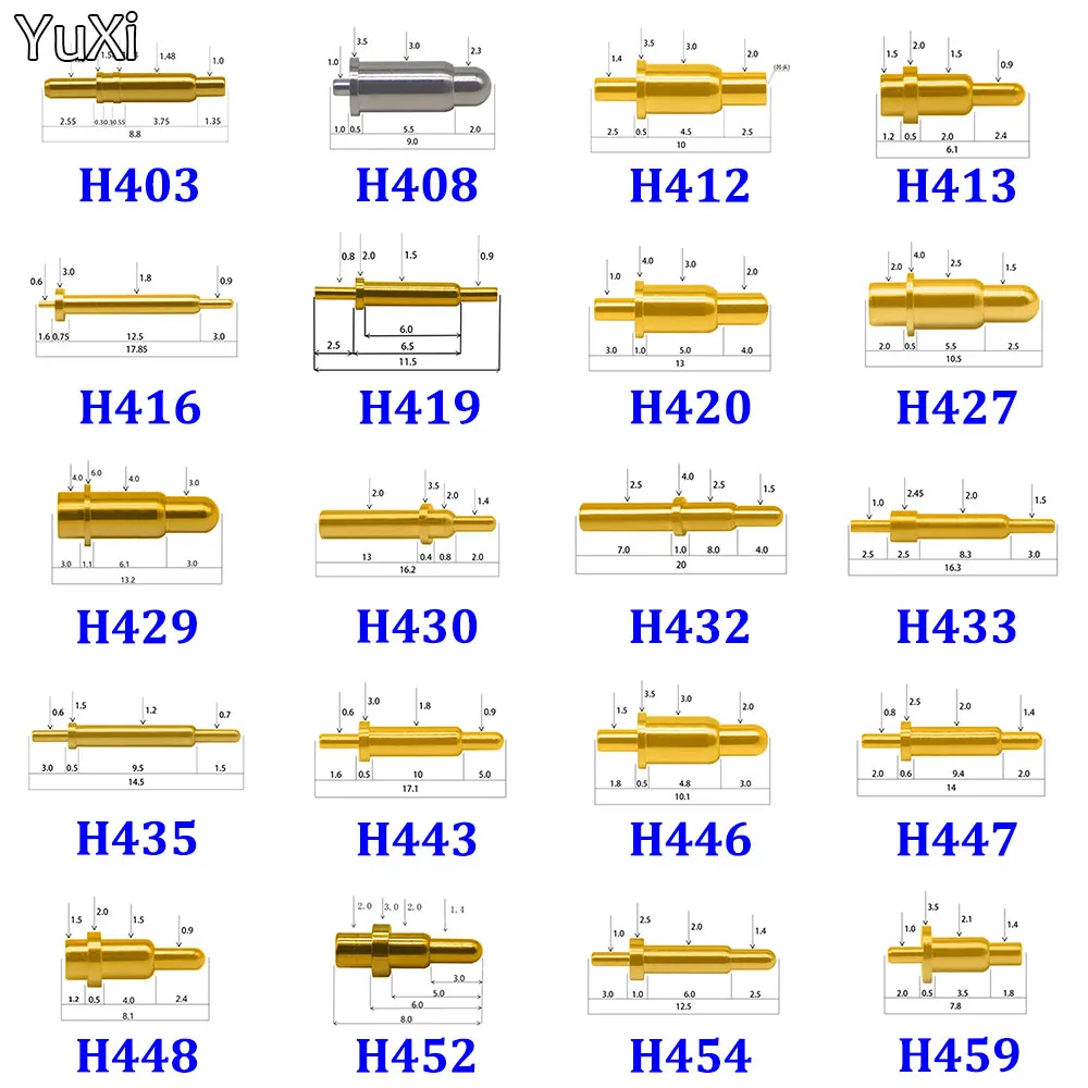 YUXI 1Pcs High Current Pogo Pin Connector Thimble Charging Contact ...