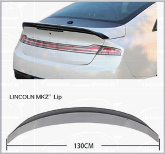 For-Lincoln-MKZ-Lip-Spoiler-Car-Rear-Wing-Primer-Color-Trunk-Spoiler ...