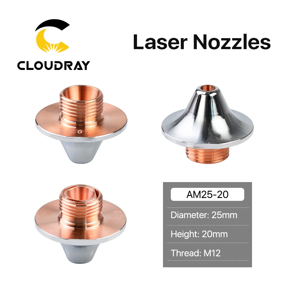 Cloudray OEM Amada Single Layer Double Layer Nozzles Dia 25mm H20 M12 ...