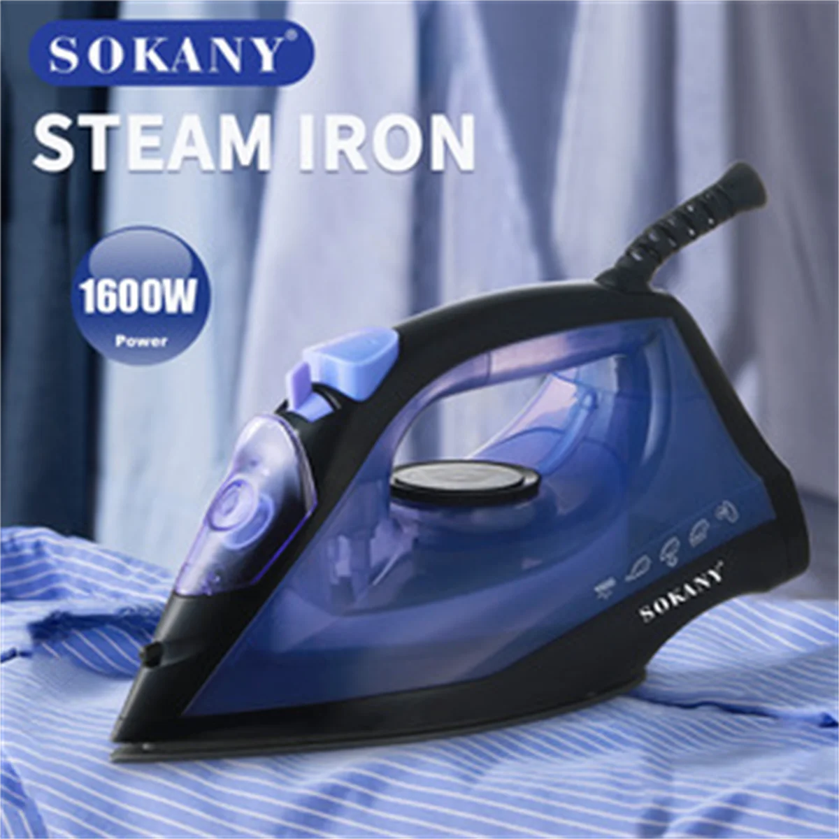 2 in 1Portable hand high voltage electric clothes standing steam iron ...
