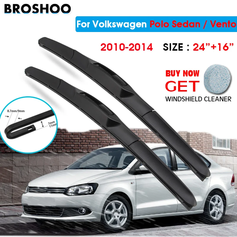 Car-Wiper-Blade-For-Volkswagen-Polo-Sedan-Vento-24-16-2010-2014-Auto ...