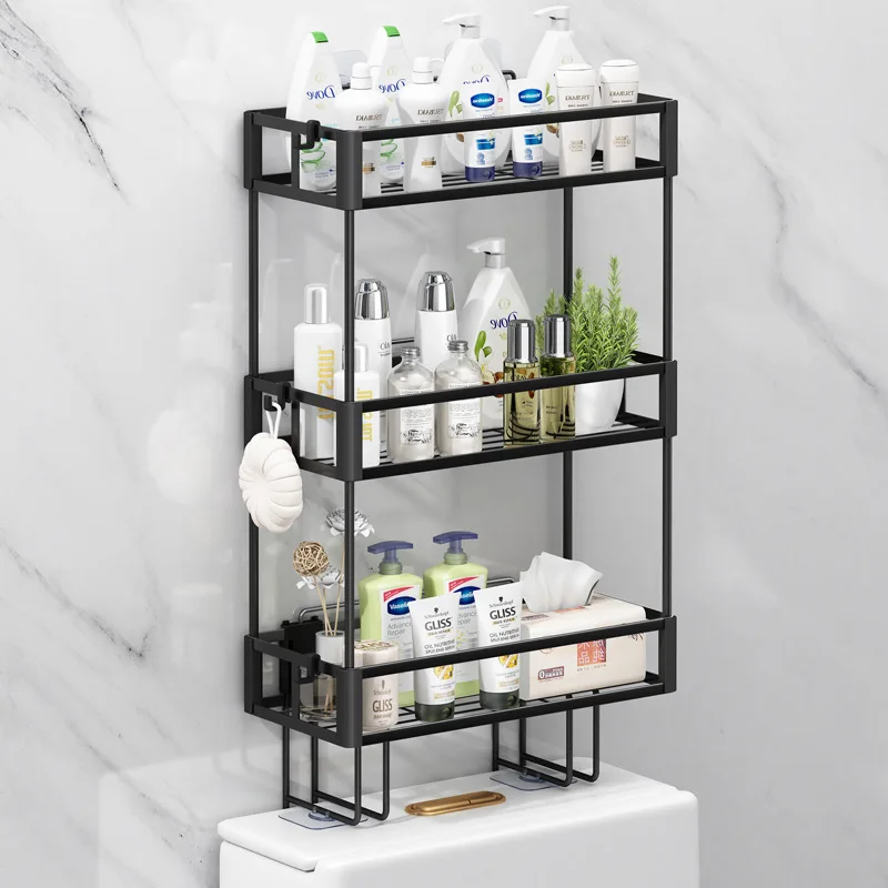3-layer-Toilet-Rack-Upper-Shelf-Toilet-Floor-Type-Carbon-Steel-Bathroom ...