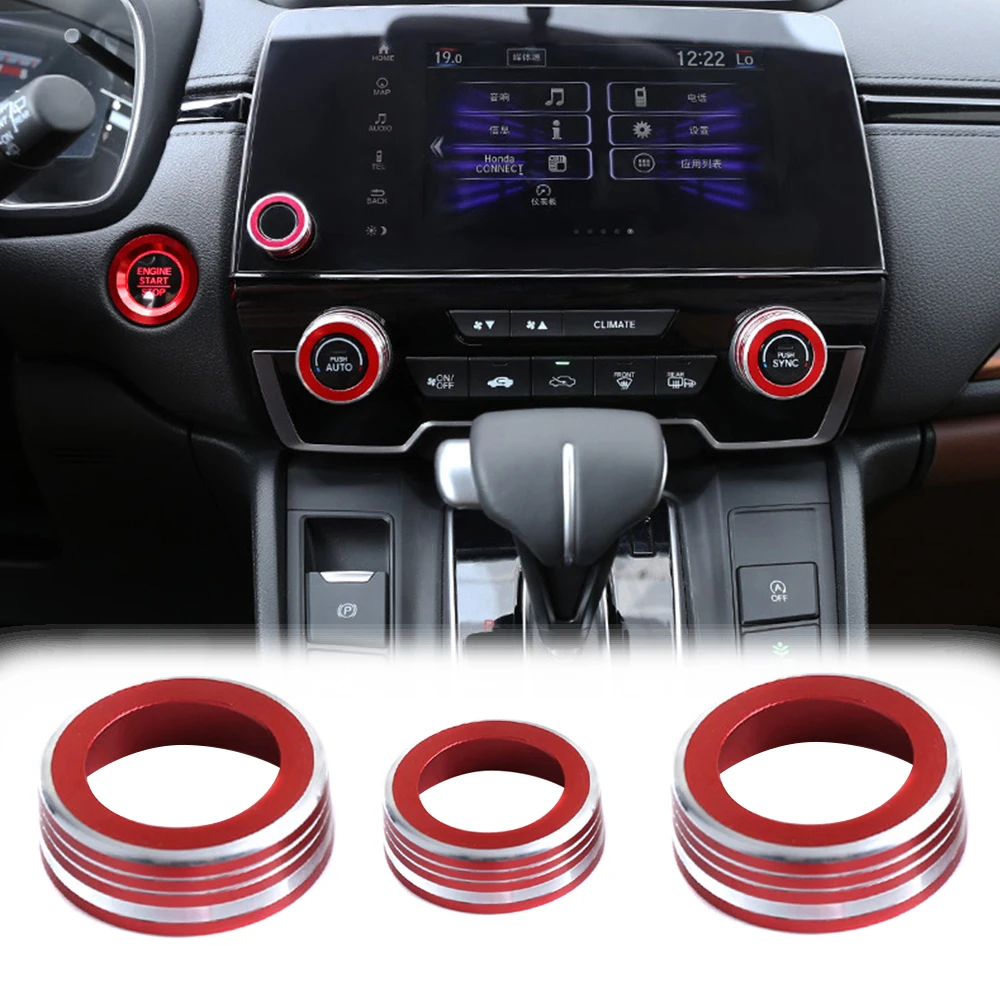 3Pcs-Car-AC-Air-Conditioning-Konb-Cover-Voice-Volume-Control-Tune-Knob ...
