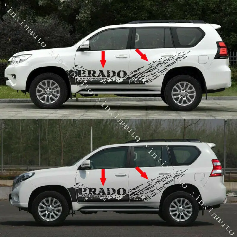 Car-Side-Door-Body-Decal-Stripes-Sticker-Racing-Decal-For-Toyota-Prado ...