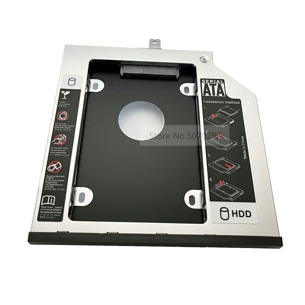with-Bezel-Front-Cover-Faceplate-2nd-Hard-Drive-HDD-SSD-Optical-Caddy ...