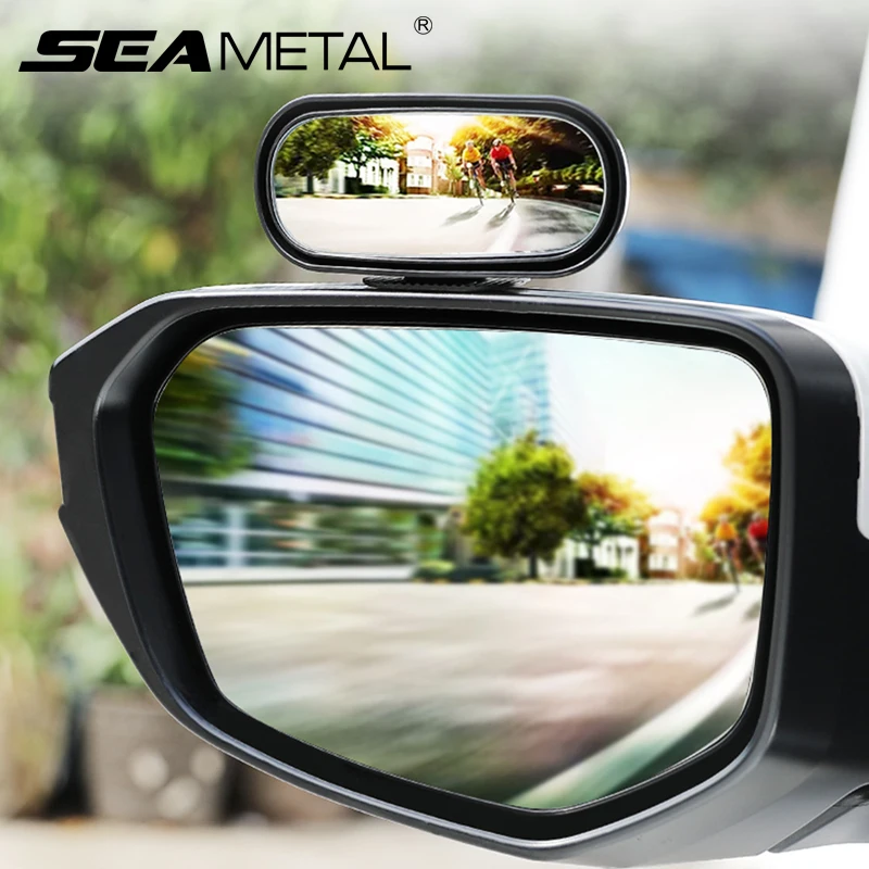 Wide Angle Car Convex Mirror Blind Spot Mirrors Adjustable Car ...