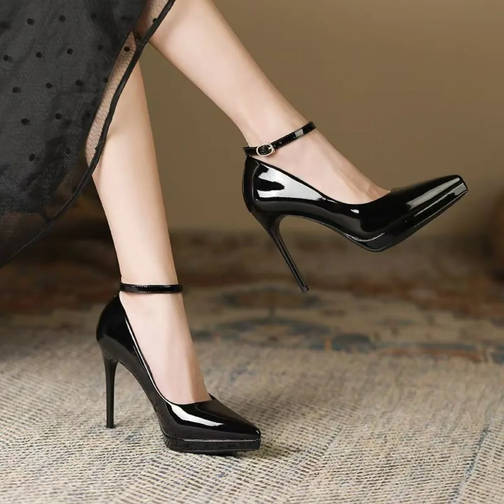 11cm Super High Stiletto Heels Pumps Women Shoes Spring/autumn Ankle ...