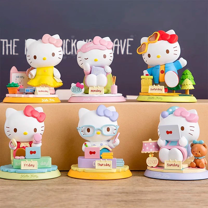 Hello-Kitty-Wonderful-Week-Happy-Office-Workers-Sanrio-Anime-Figure-My ...