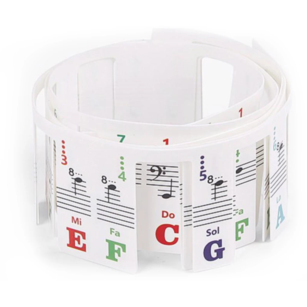 Piano-88-Key-Sticker-Beginner-Keyboard-Note-Marker-Piano-Removable-Key ...
