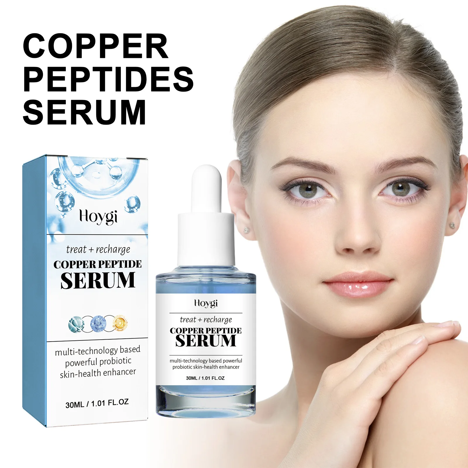 Hoygi Copper Peptide Serum Anti Aging Fade Fine Lines Pore Shrinking ...