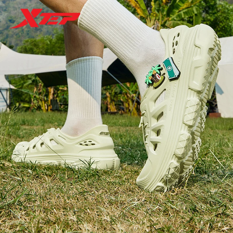 Xtep Slippers Men Summer Comfortable Non-Slip Men's Sandals Wear ...