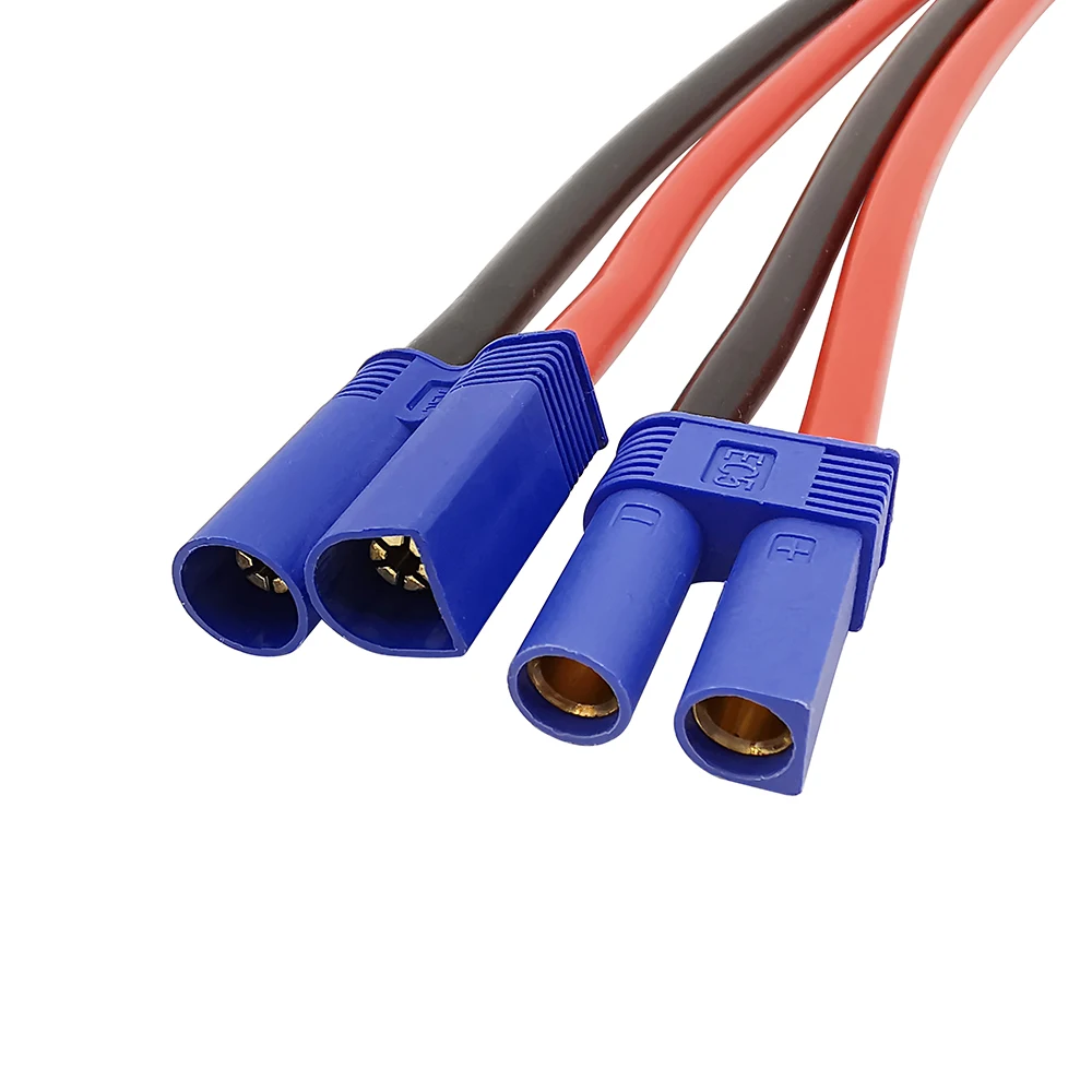 EC5-10AWG-Silikon-Kabel-EC5-Stecker-Weibliche-Jack-Zopf-Draht-Anschluss-f-r-RC-Batterie ...