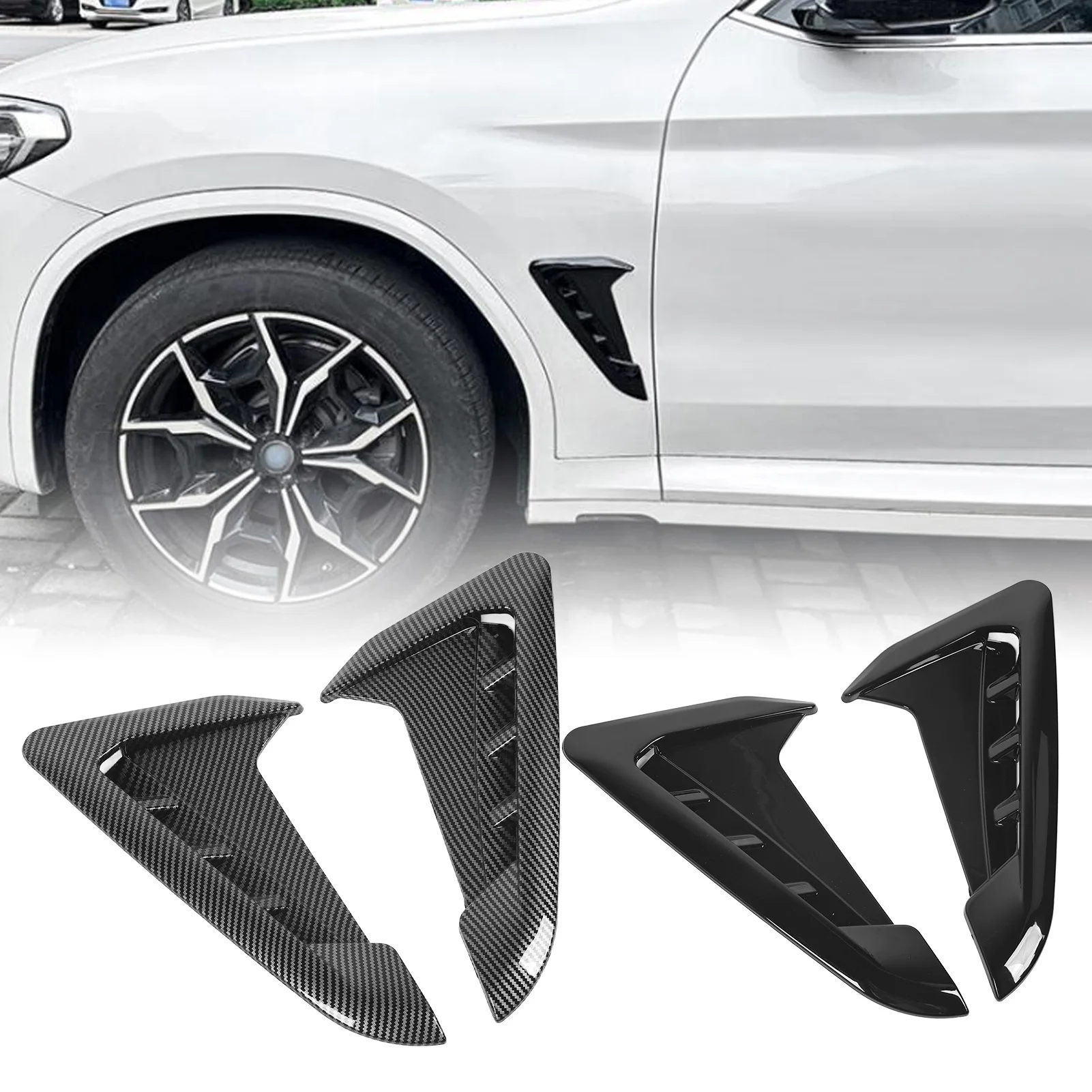 1-Pair-Car-Styling-Side-Vent-Trim-Left-Right-Car-Mudguard-Side-Air-Vent ...