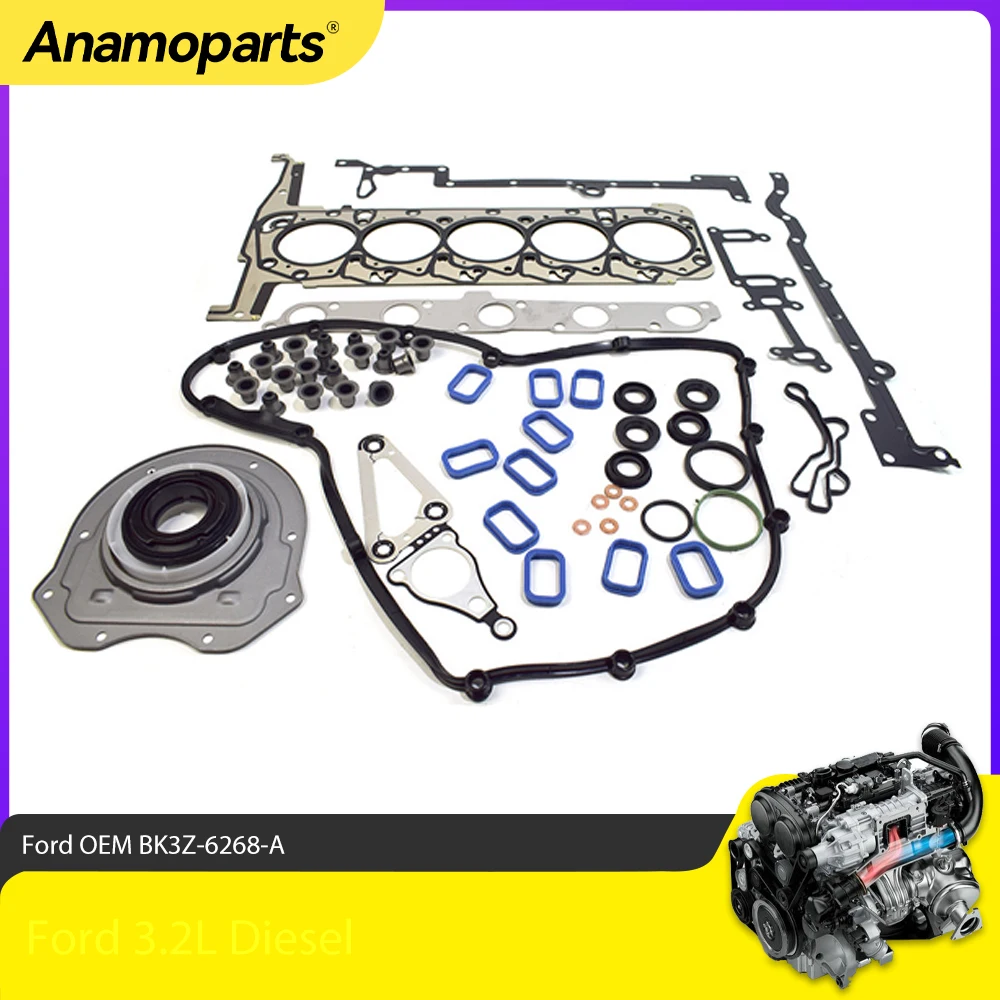 Engine Full Gasket Set Fit 3.2 L For Ford Transit Ranger 3.2L Diesel ...