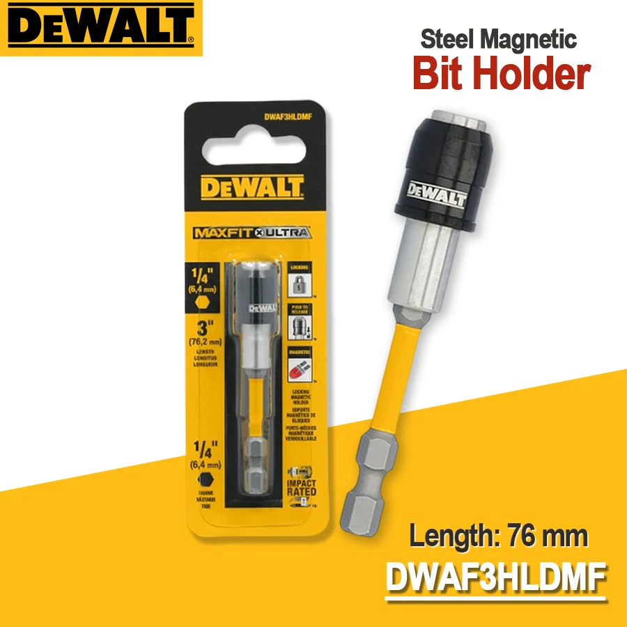 DEWALT Steel Magnetic Bit Holder Driver Power Tool Accessories NO ...