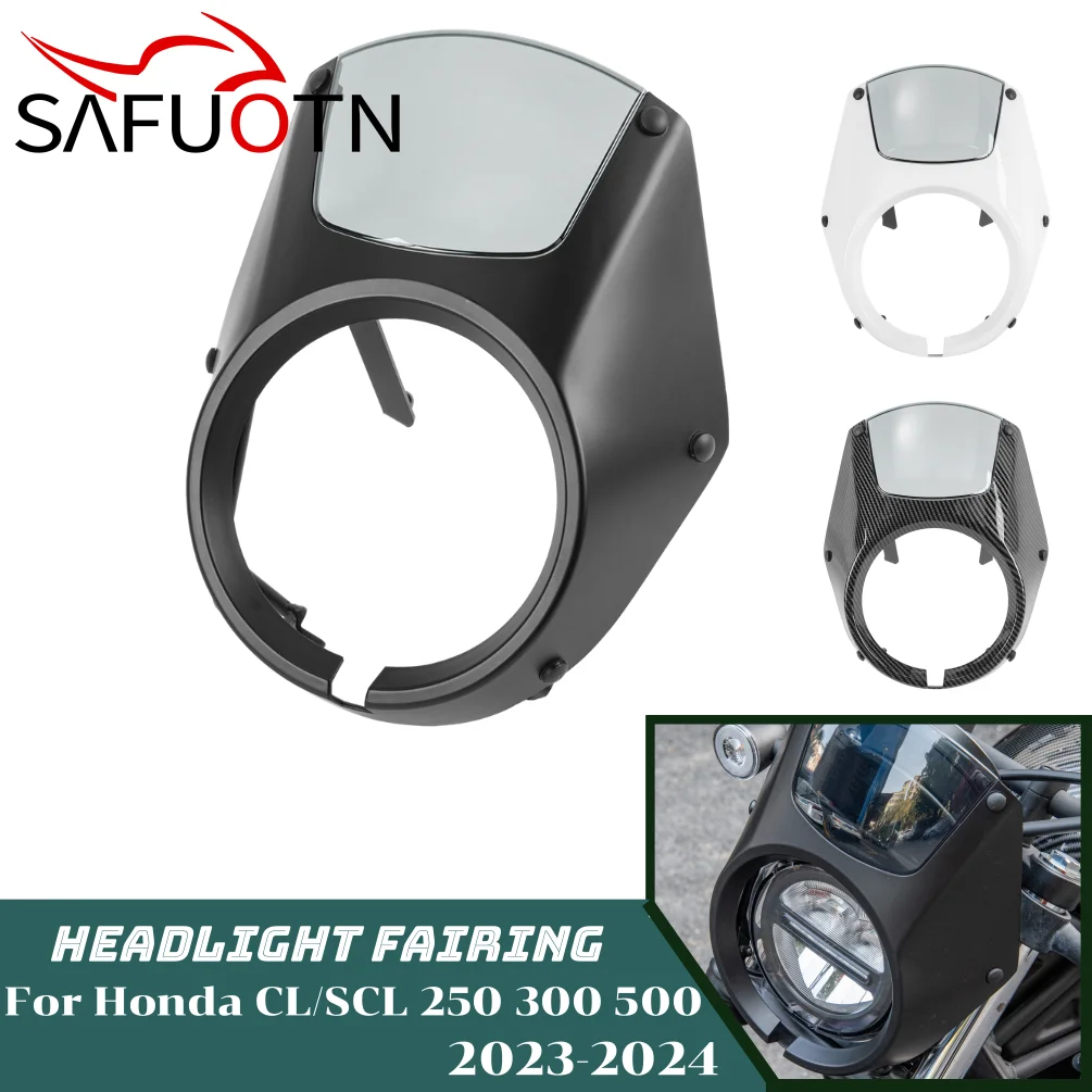 CL250-CL300-CL500-Headlight-Fairing-Front-Cowl-Cover-Mask-For-Honda-CL ...