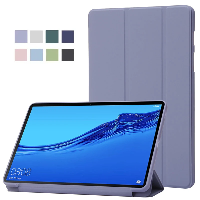 Funda-para-Huawei-Mediapad-M5-Lite-10-carcasa-de-cuero-triple-soporte ...