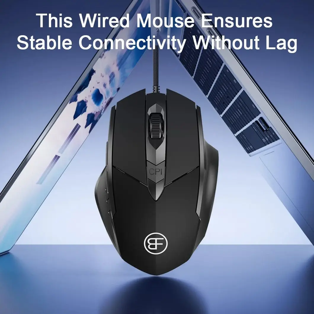Wired Ergonomic Mouse with 6-Button,Office and Home Mice for Laptops ...