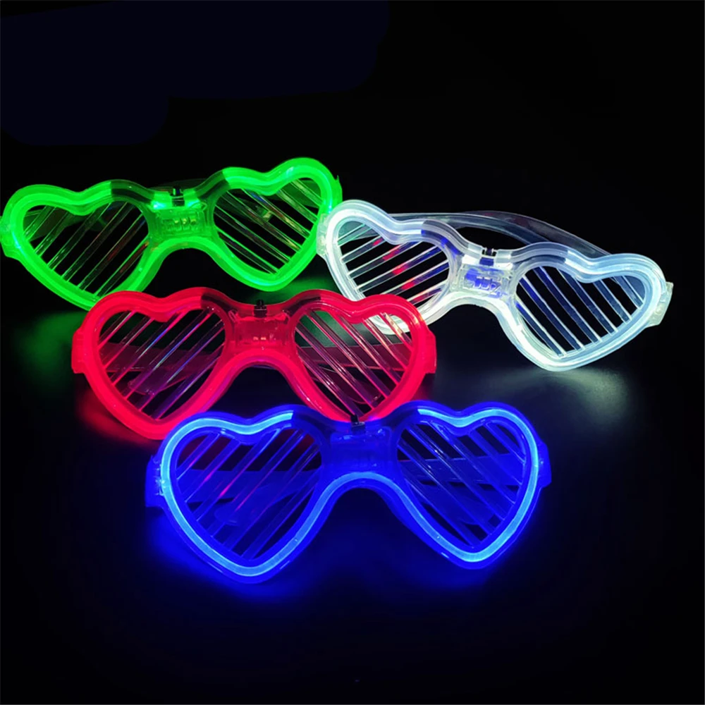Led Luminous Glasses Halloween Glowing Neon Christmas Party Bril ...