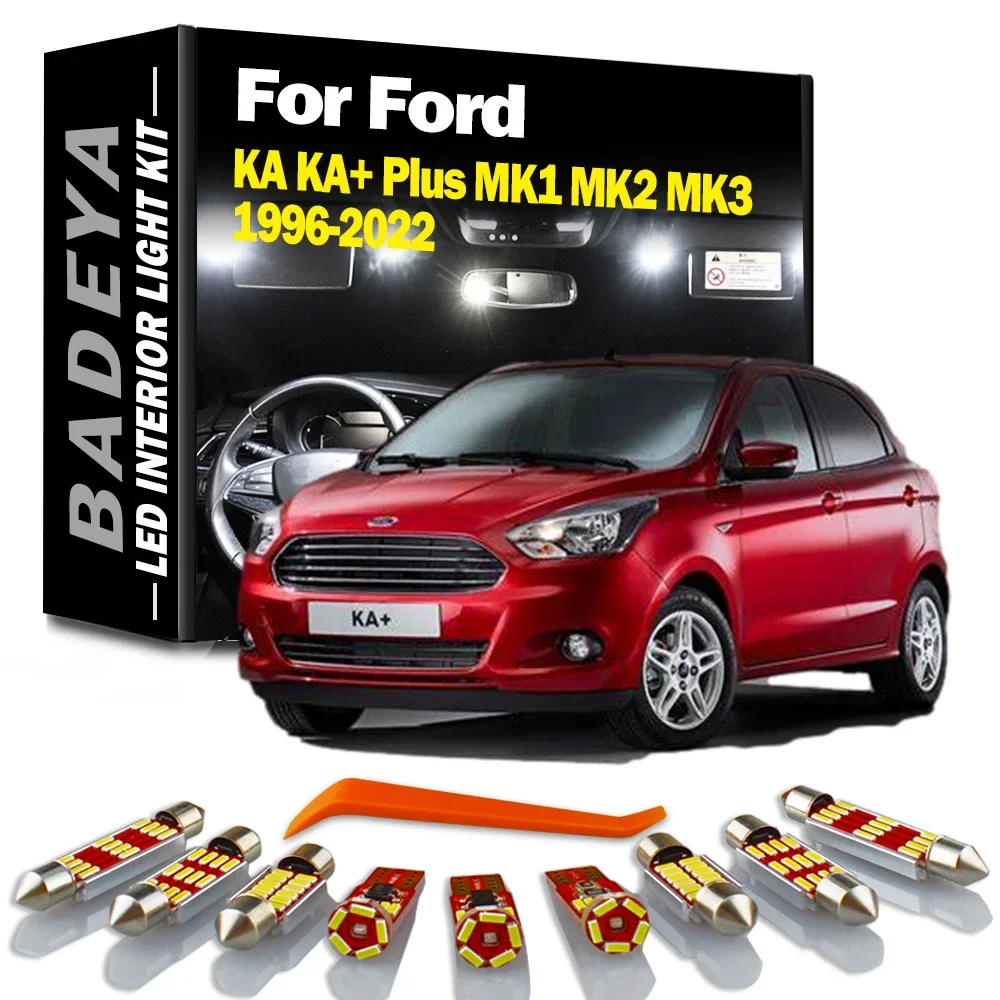 BADEYA Canbus LED Interior Map Dome Light Kit For Ford KA KA+ Plus MK1 ...