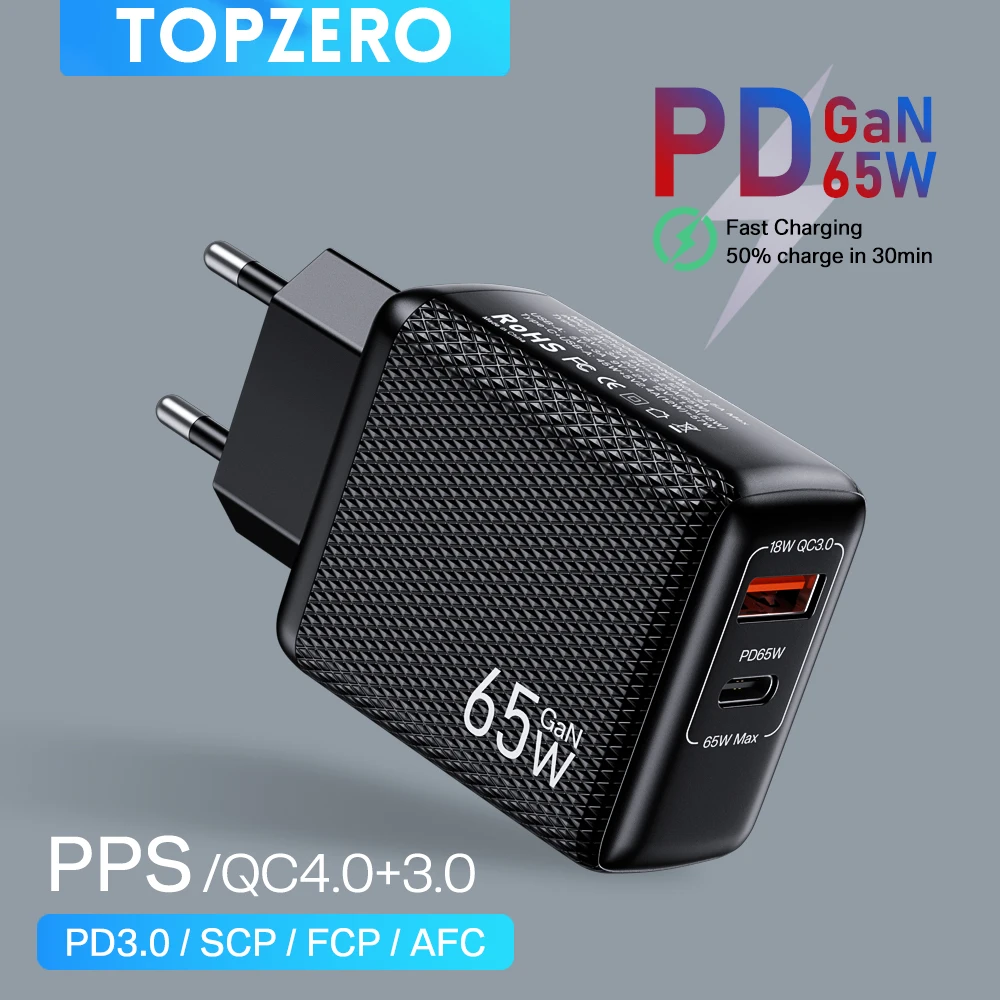 65W GaN 충전기 빠른 충전 4.0 3.0 PD USB C 유형 C 빠른 USB 충전기 13 12 X 프로 노트북 Xiaomi 삼성 전화 충전기|휴대폰 충전기 ...