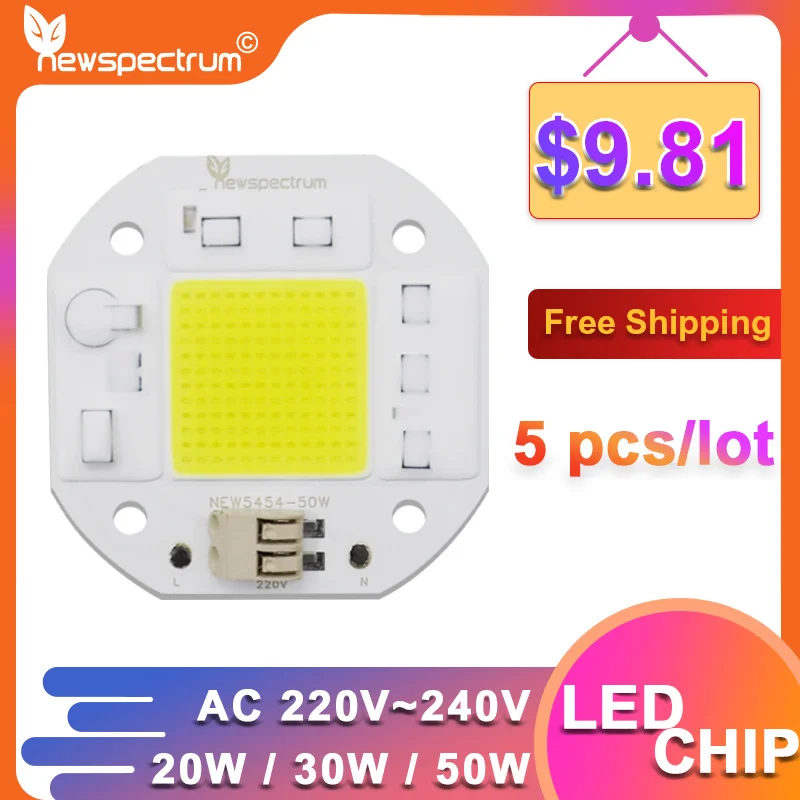 Solderless 50w Led Chip 20w 30w Ac 220v Cob Lamp Bead Uv 395nm For Led ...