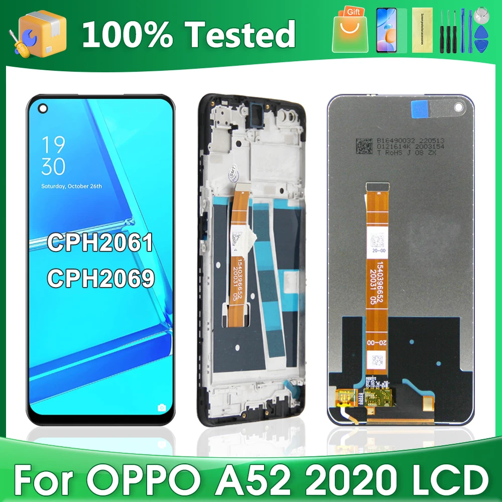 Original For Oppo A72 A92 CPH2067 LCD Display Touch Screen Digitizer ...
