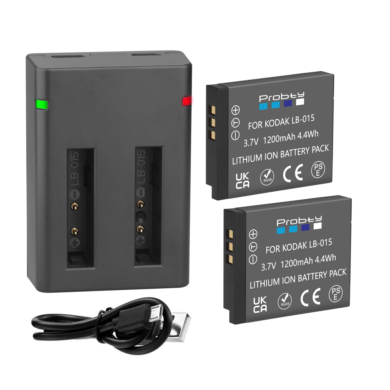 1200mAh-LB-015-LB015-Battery-2-Channel-USB-Charger-For-KODAK-PIXPRO-WPZ2-Rugged-Waterproof ...