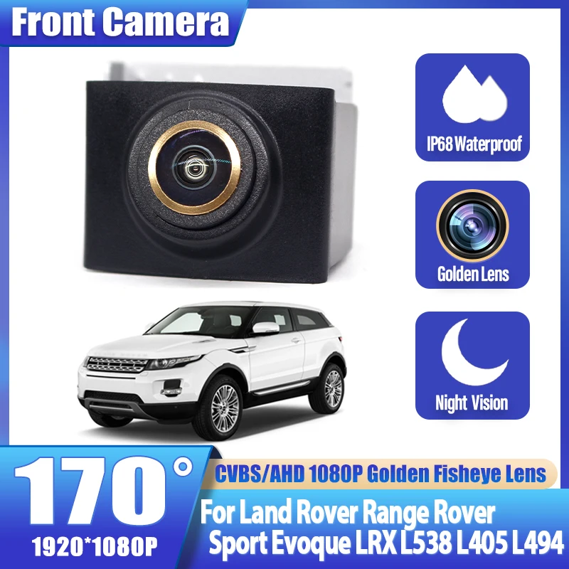 AHD Car Front View Camera 170° Fisheye Golden Lens Full HD Wide Angle ...
