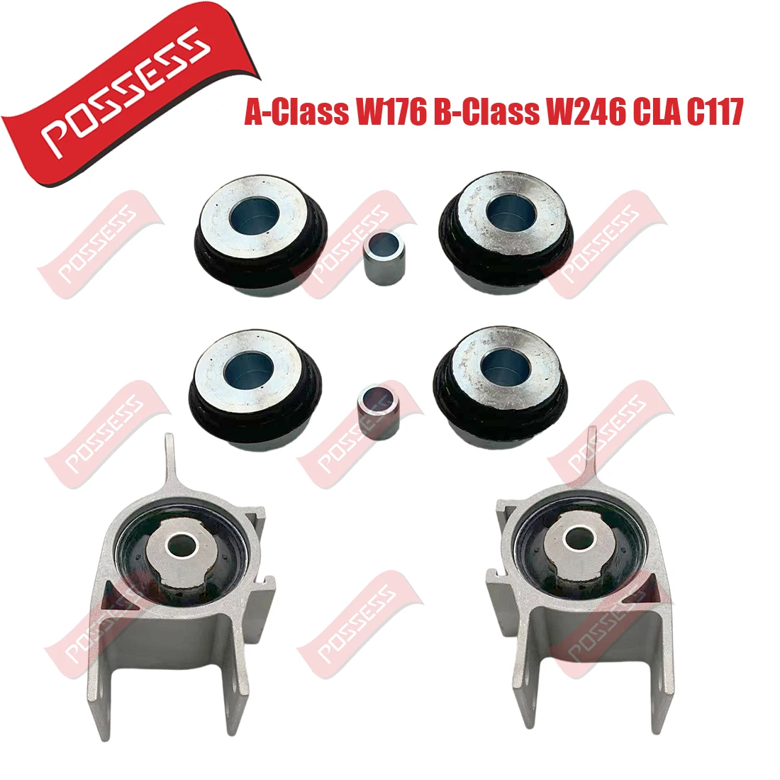 6-Pieces-Front-Lower-Suspension-Control-Arm-Bushing-Kits-For-Mercedes ...