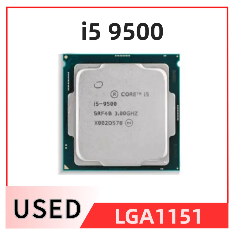 Nouveau Core i5 9500 i5-9500 3.0GHz à Six Cœurs Six Fils 14NM CPU 65W ...