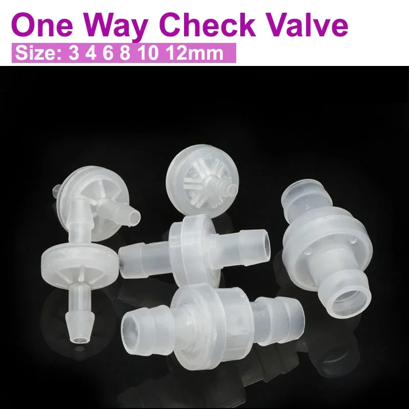 2-10Pcs-Plastic-One-Way-Valve-Water-Non-Return-Water-Inline-Fluids ...