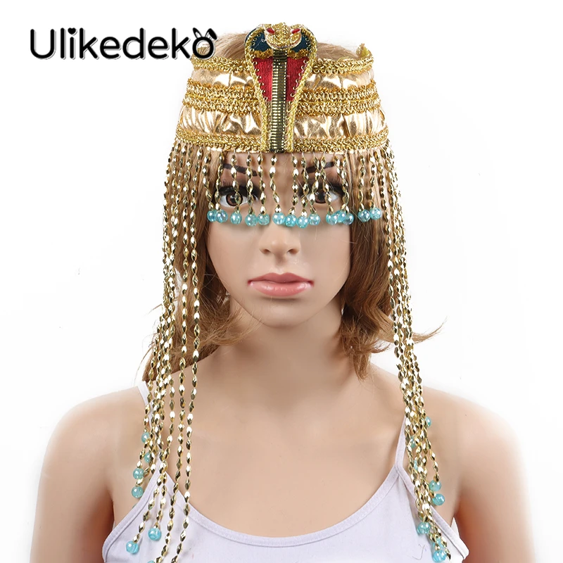 Cleopatra-Costume-Accessories-Snake-Headband-Egyptian-Queen-Headpiece ...