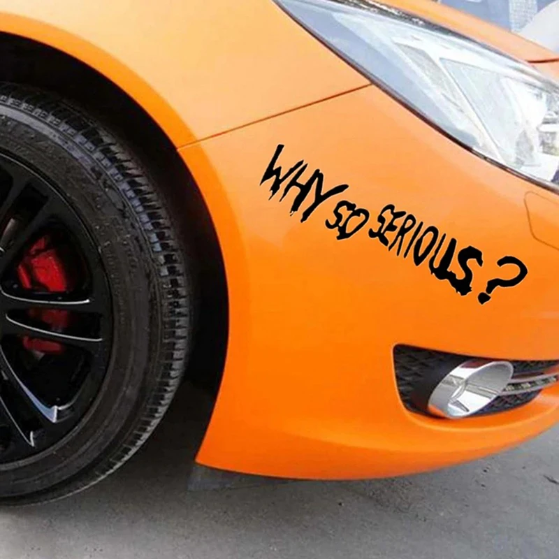 Various Sizes Colors Vinyl Decal Why So Serious? Car Sticker Waterproof ...