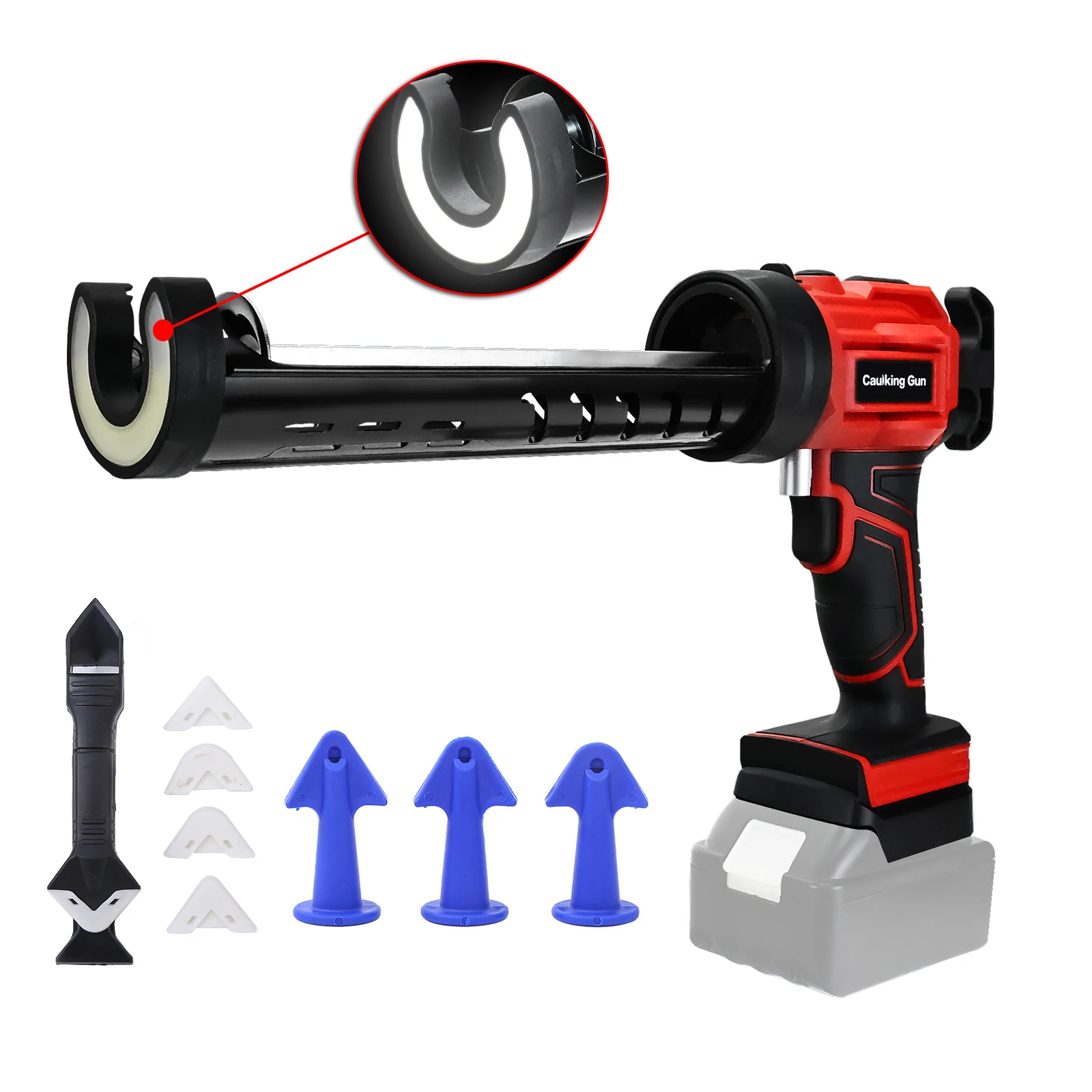 Electric-Caulking-Gun-Kit-for-Makita-18V-Li-ion-Battery-Cement-Glass ...