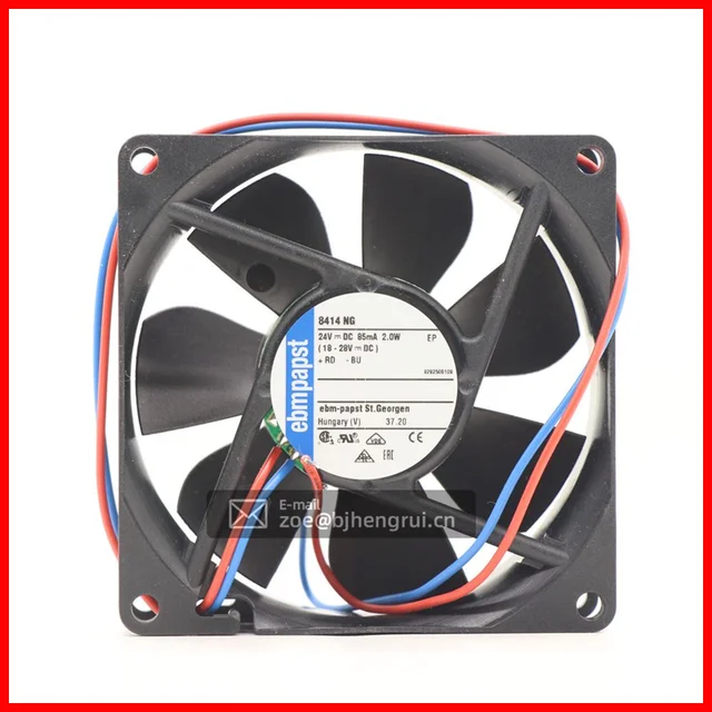 Ebmpapst Typ 8414Ng 8025 80*80*25 24 V 2W 3100Rpm 40.6Cfm Hatás Módosítási Mokkumulátor ...