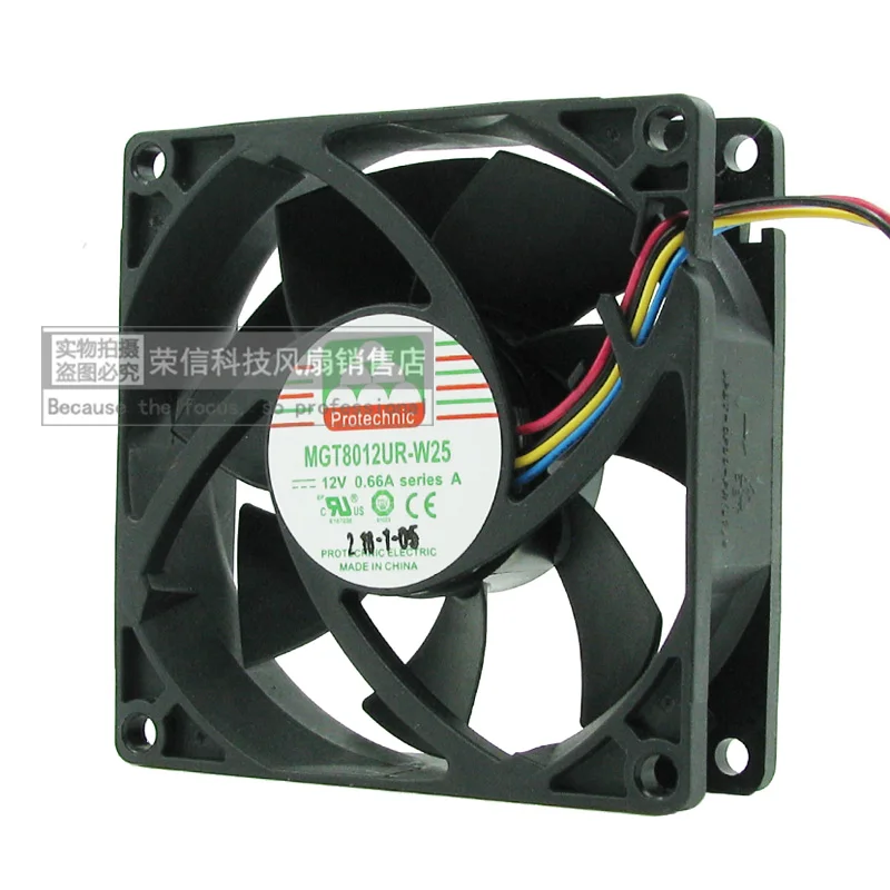 8025-80MM-80-80-25MM-Comptuter-CPU-Cooling-Fan-Protechnic-MGT8012UR-W25 ...
