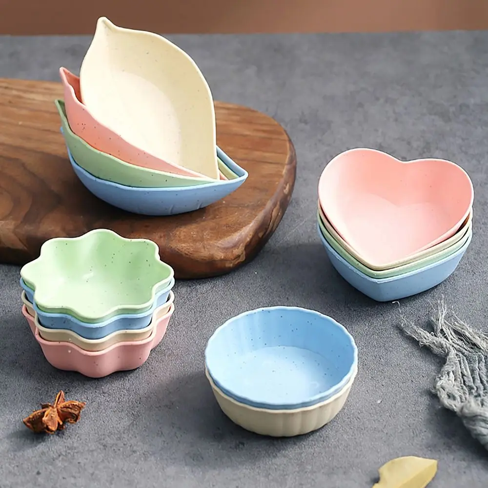 Durable Wheat Straw Seasoning Dish Kitchen Utensils Tableware Snack ...