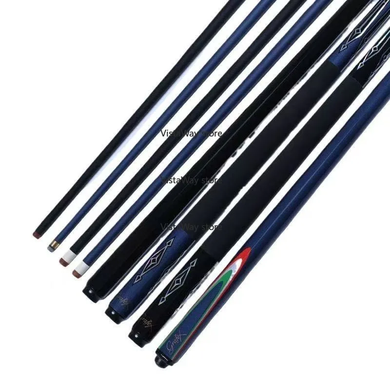Snooker Table 8 Club 9.5mm Genuine Small Head Ebony Material British ...