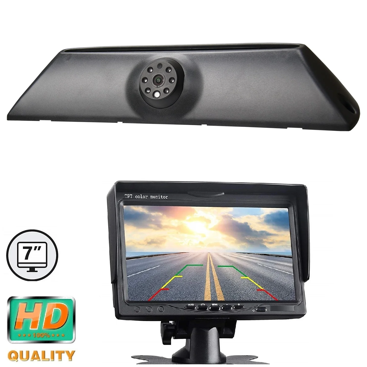 Câmera da luz de freio de hd 720p para iveco daily/iveco daily v 5 2008 ...