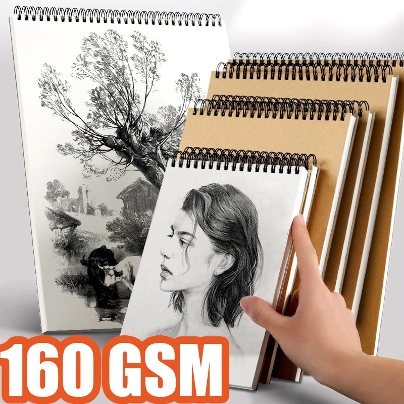 160GSM-Sketchbook-for-Drawing-Notebook-Coloring-Books-Aesthetic ...