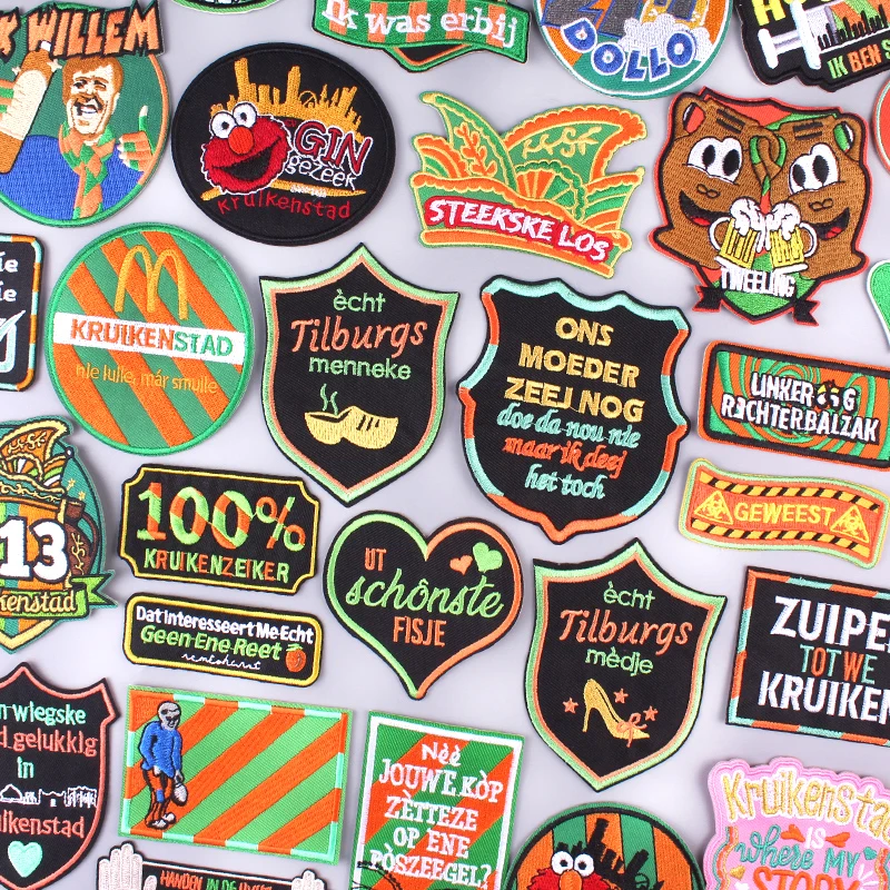 Kruikenstad-Carnaval-Embleem-Borduurwerk-Patch-Op-Patches-Diy-Nederland ...