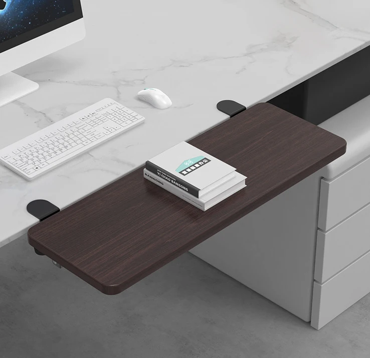 Foldable Desk Extender Ergonomics Tray Clamp on Keyboard Drawer Table ...