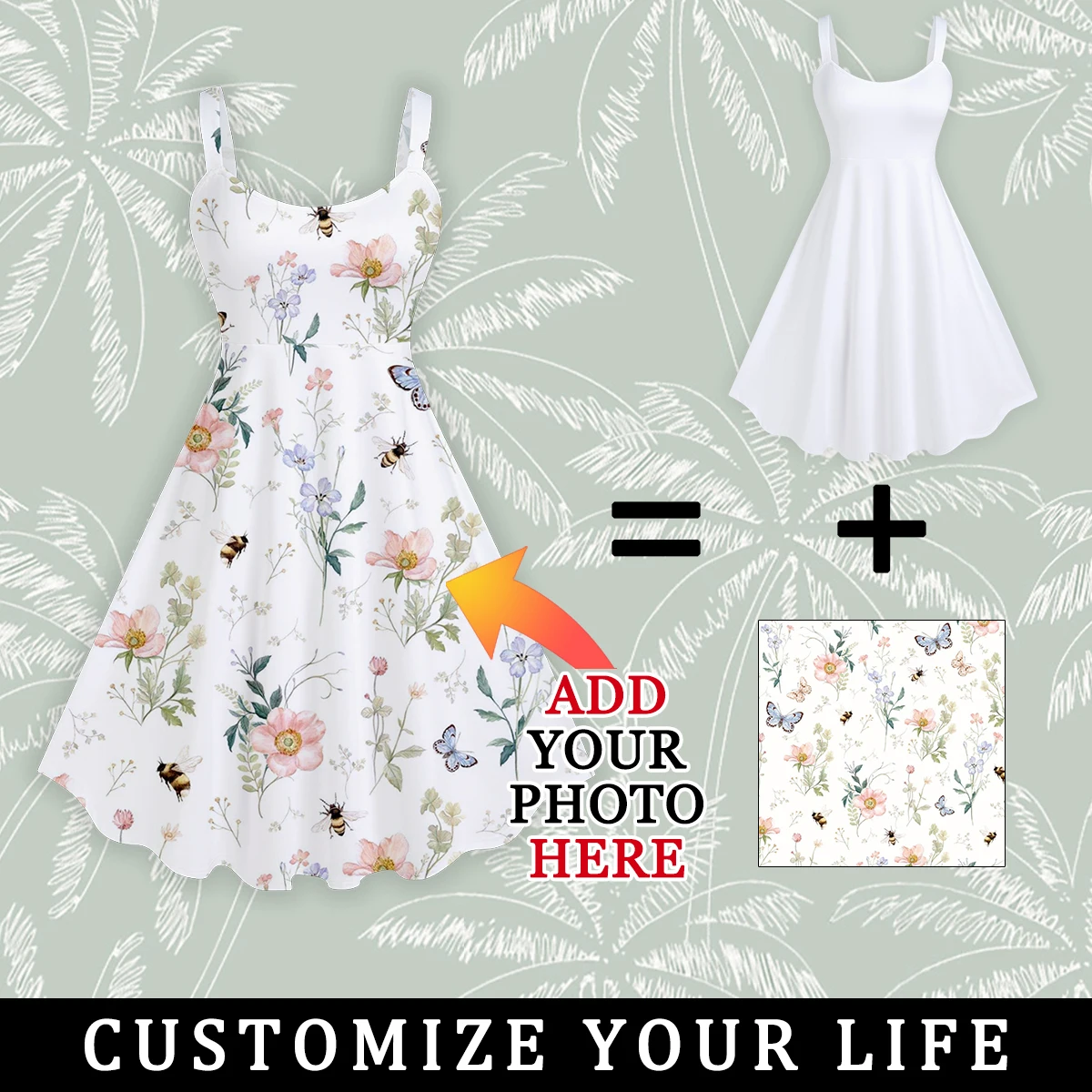 Women Summer Custom Dress ADD Your Design Customized Stretchy Slim ...