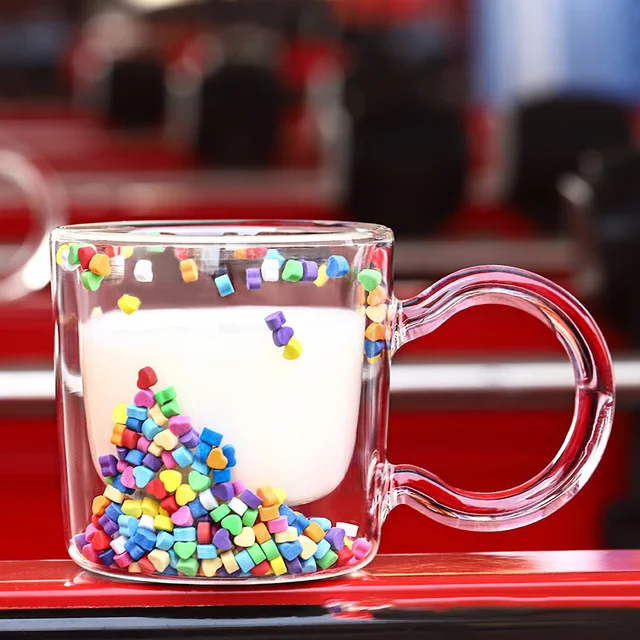 200ml Hot Selling High Borosilicate Glass Coffee Bobo Cup Double Wall ...