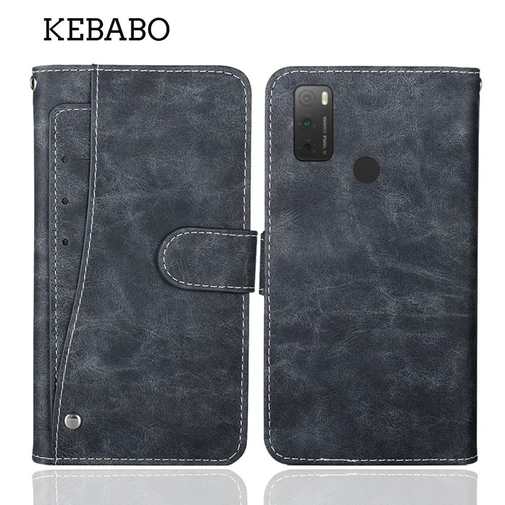 Leather Wallet For Alcatel 3 2019 5053 3H 3L 3X 5H Axel Plus Lumos 2021 ...