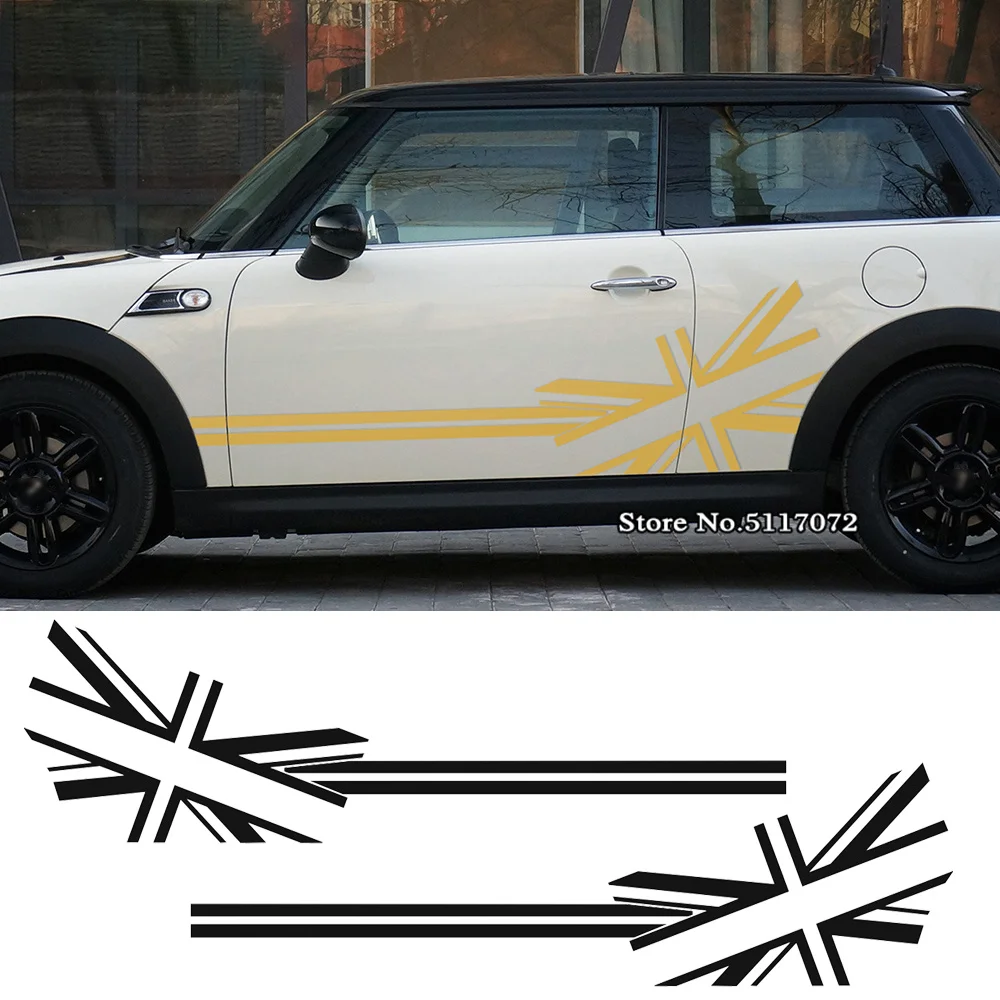 2pcs-Union-Jack-Flag-Side-Stripes-Door-Side-Decal-Stickers-for-BMW-MINI ...