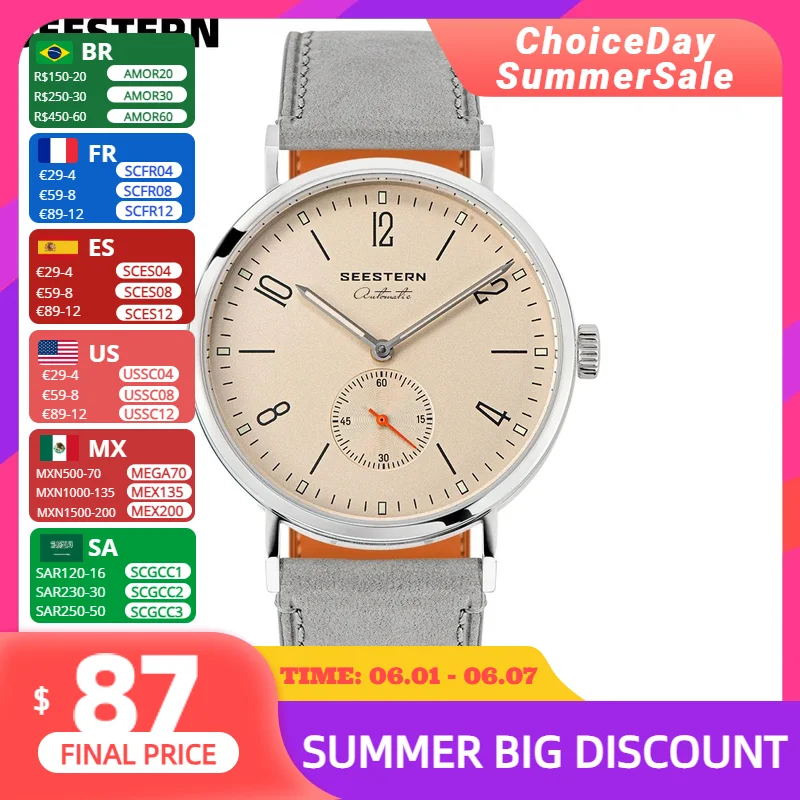 SEESTERN-Simple-Watch-of-Men-Automatic-Mechanical-Wristwatches-ST1701 ...