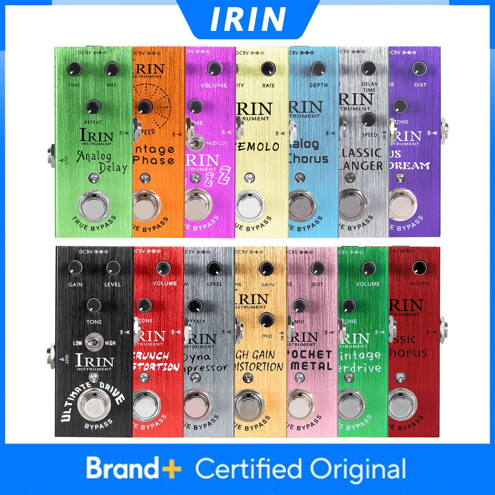 IRIN Electric Guitar Effect Pedal Vintage Overdrive/Crunch Distortion ...