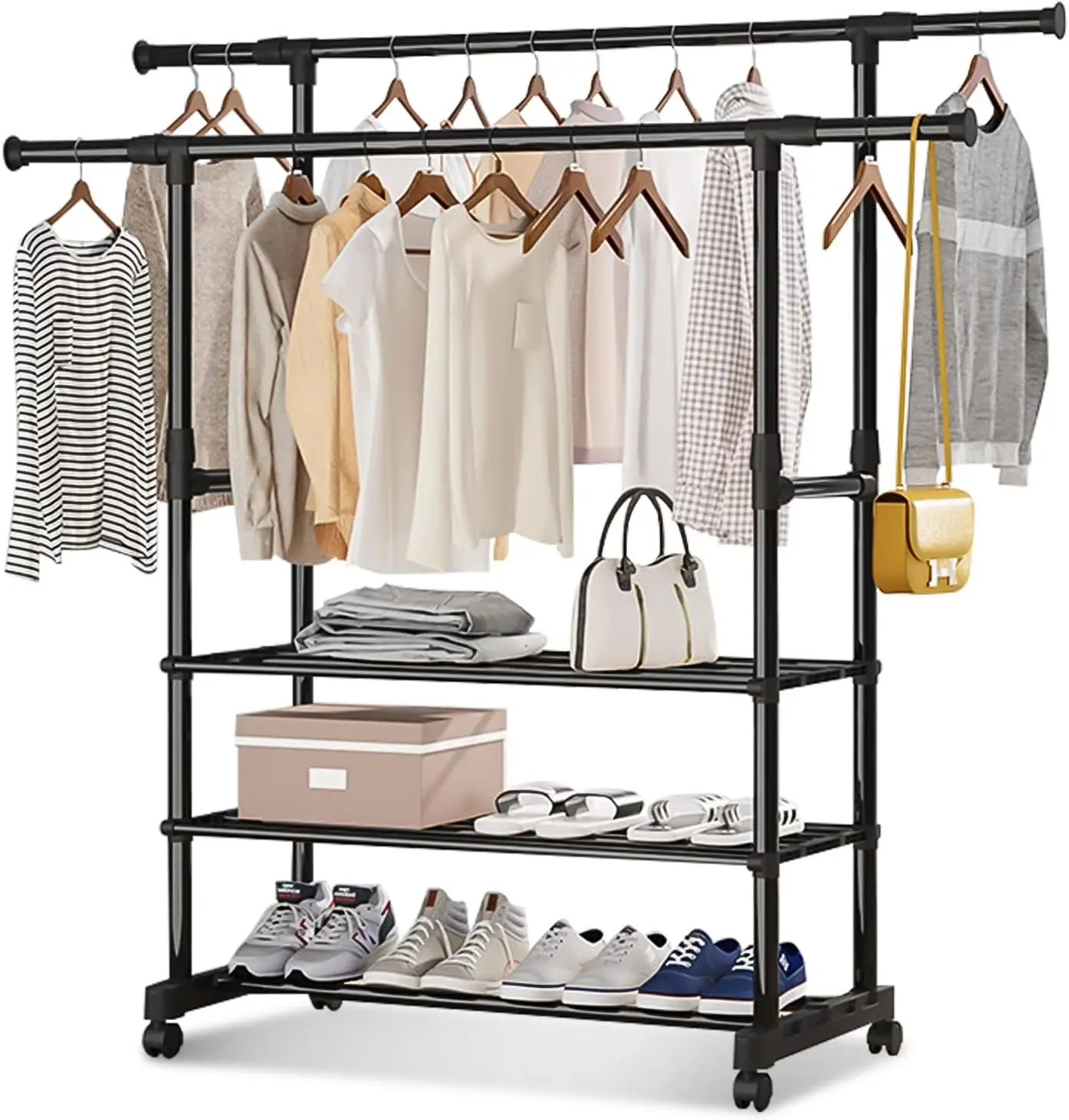 Perchero-burro-ropa-con-ruedas-burros-percheros-ropa-resistente ...